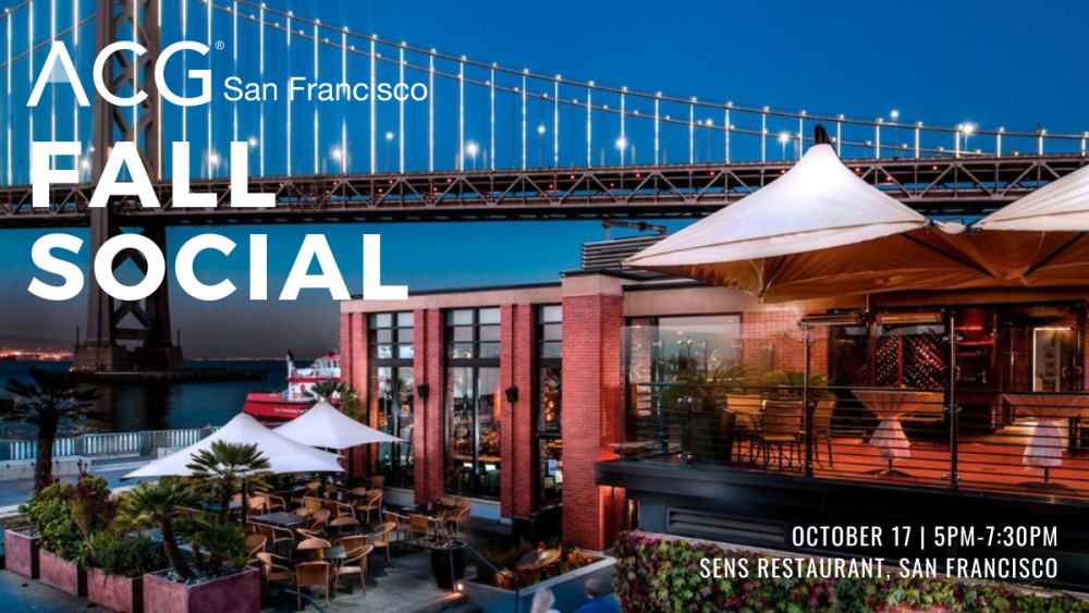 ACG SF | Fall Social at Sens | ACG San Francisco